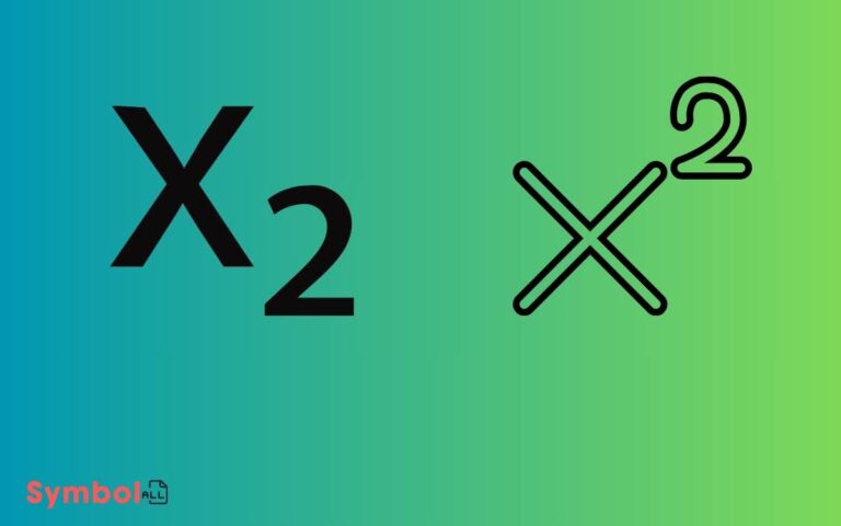 Subscript / Superscript Symbols