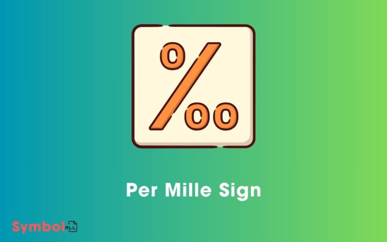 3 Per Mille Sign With HTML Code And Meaning