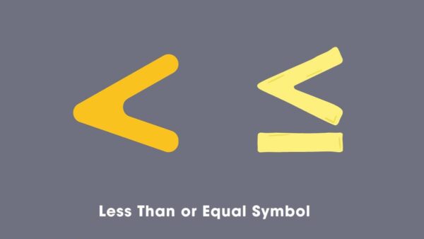 Less Than Or Equal Symbol
