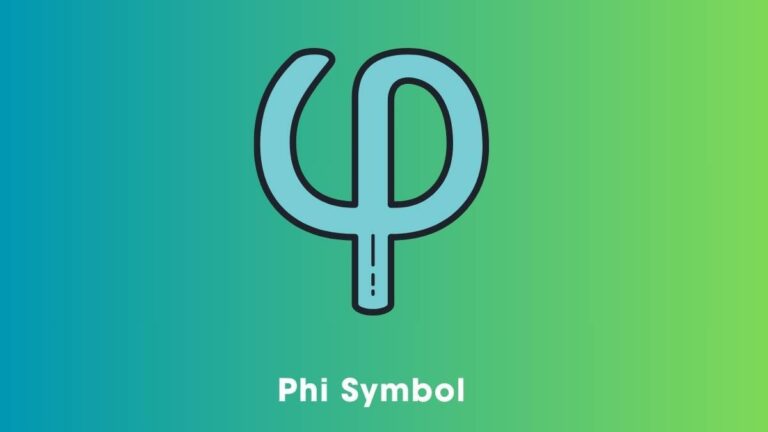 Phi Symbol